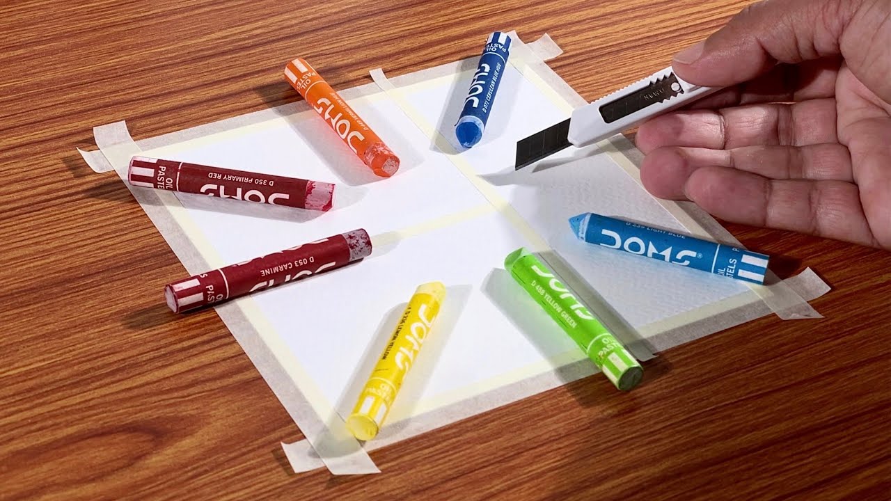 Easy 3 in One Drawing for Beginner / Drawing with Oil Pastels / Step by ...