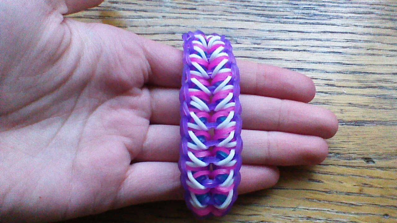 NEW Butterfly Wing Bracelet Rainbow Loom Design - YouTube