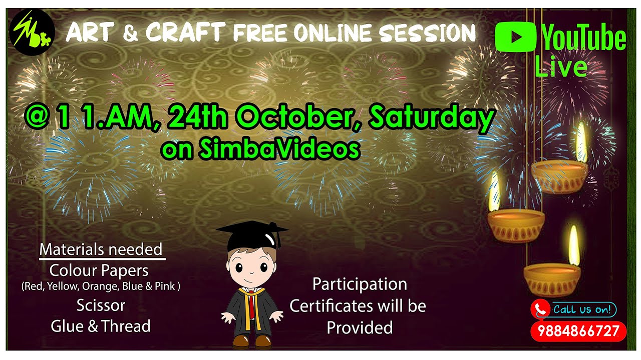 Free Art & Craft Live Session for Kids - YouTube