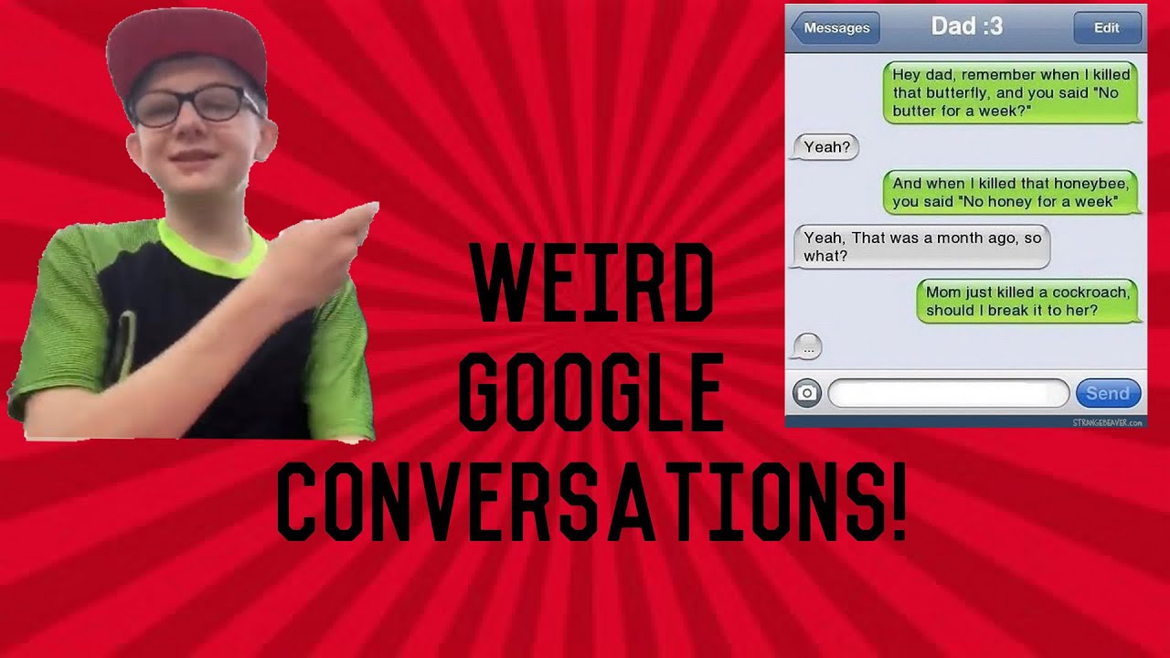 Reacting to weird text message conversations - YouTube