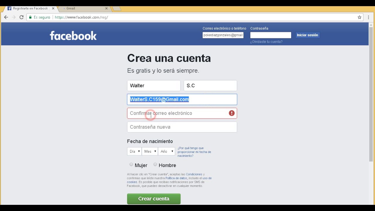 Como Crear Facebook Rapido Y Facil 2017 - YouTube
