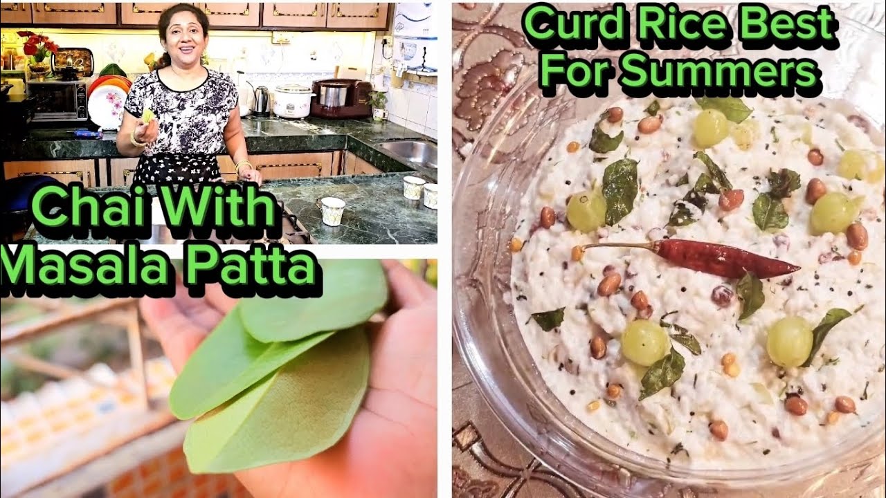 Masala Patta Chai|Curd Rice Best For Summers|3 Types Of Papad - YouTube