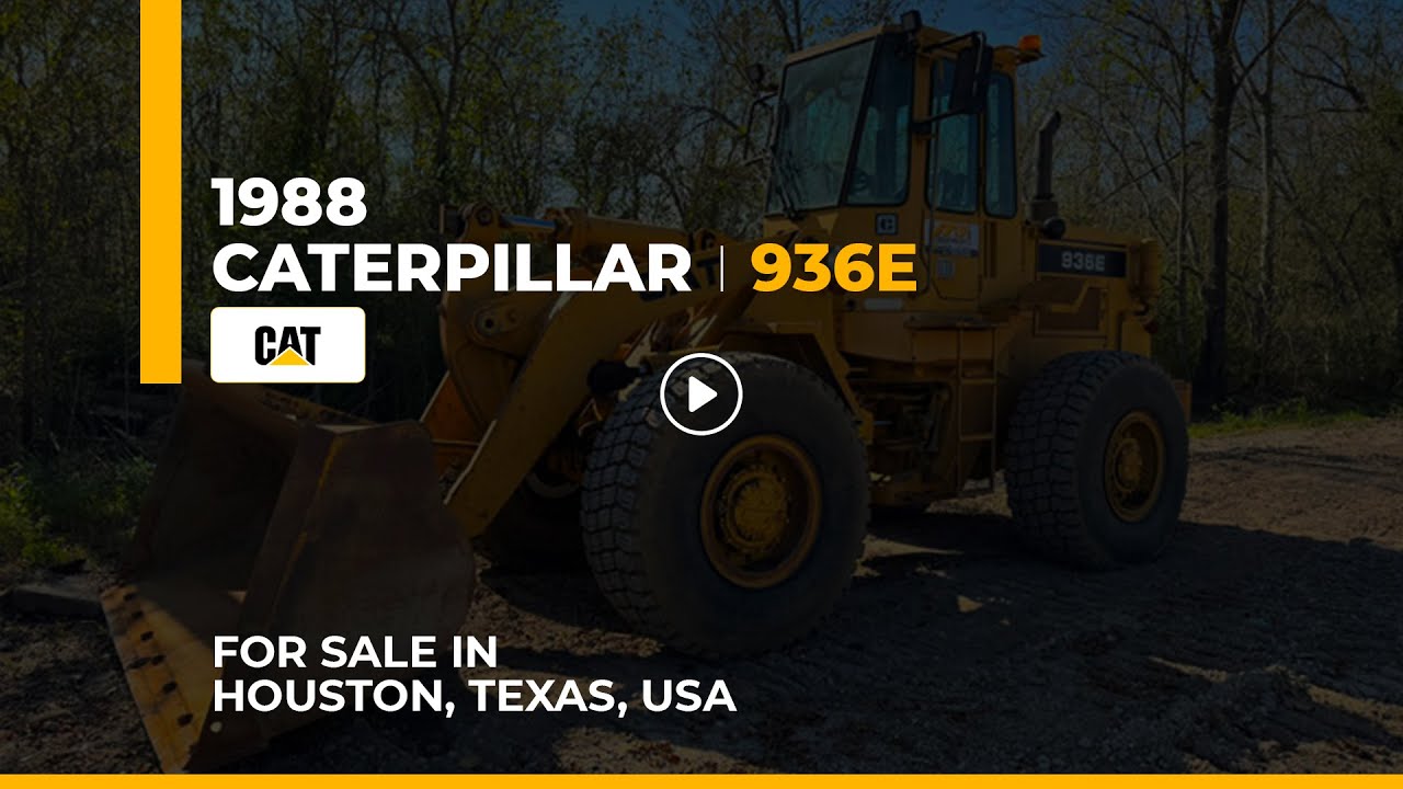 1988 Caterpillar 936E Wheel Loader For Sale | MY Equipment - YouTube