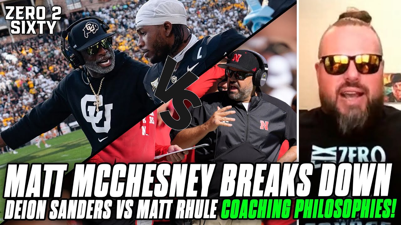 Matt McChesney Breaks Down Deion Sanders vs. Matt Rhule's COACHING ...