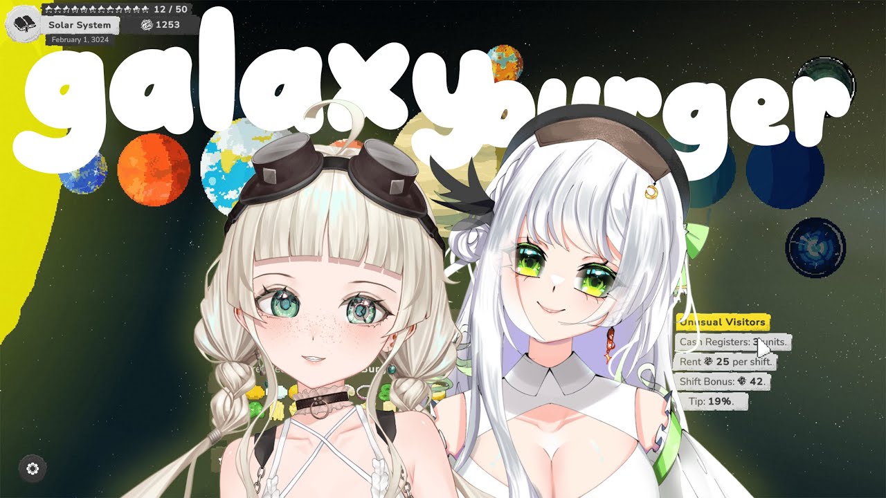 Collab」☾₊ Kami akan menguasai Semesta w/ @TabiNojiME - GALAXY BURGER / PART 2【Vtuber ID】 - YouTube