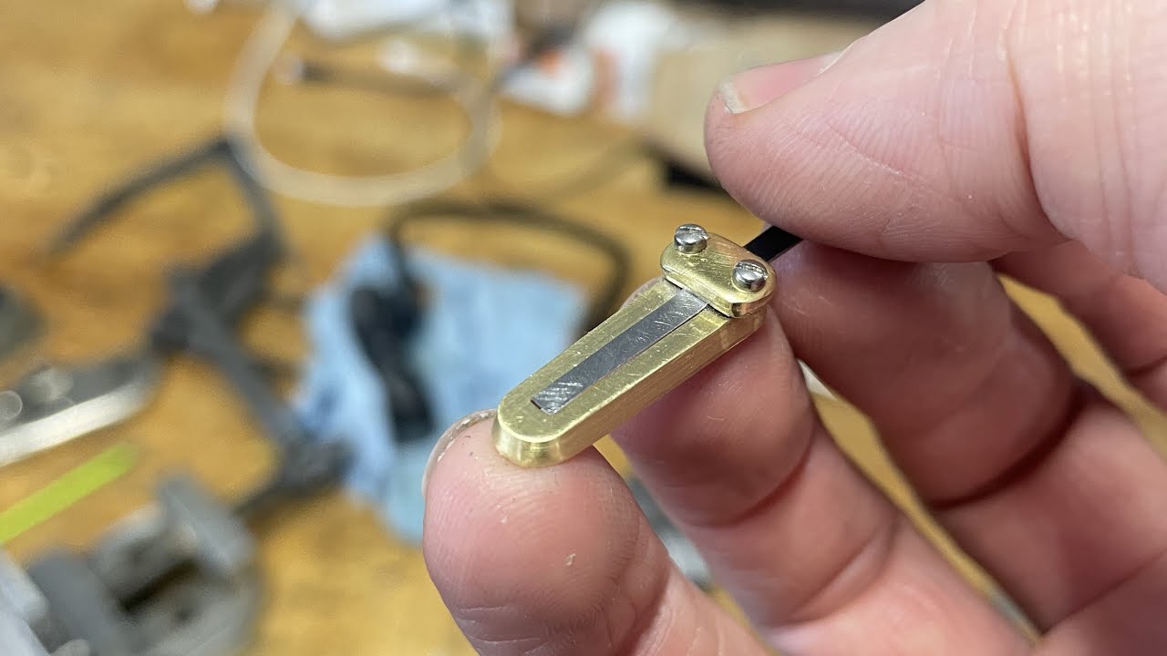 Making a high D6 concertina reed - YouTube