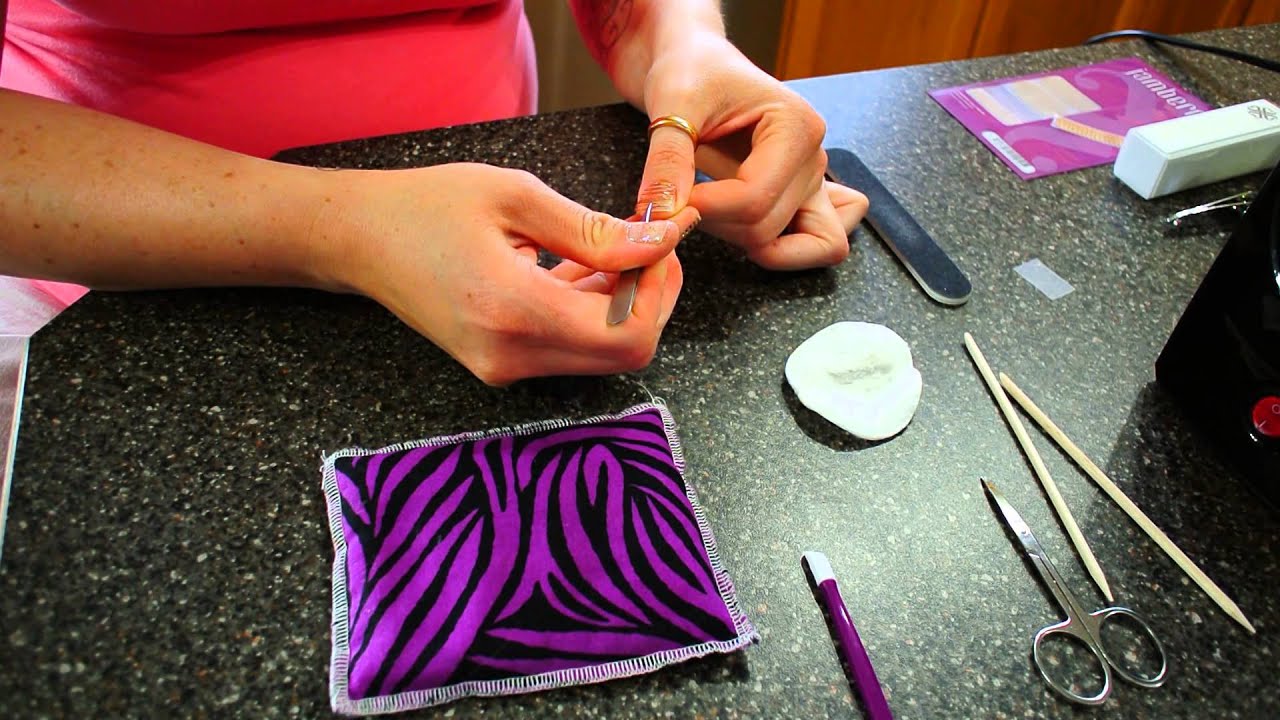 Jamberry Nail Wrap application with a RICE BAG - YouTube