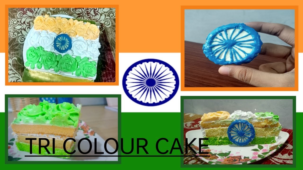 Tricolour Cake recipe• Independenceday special• Mom's-magic - YouTube
