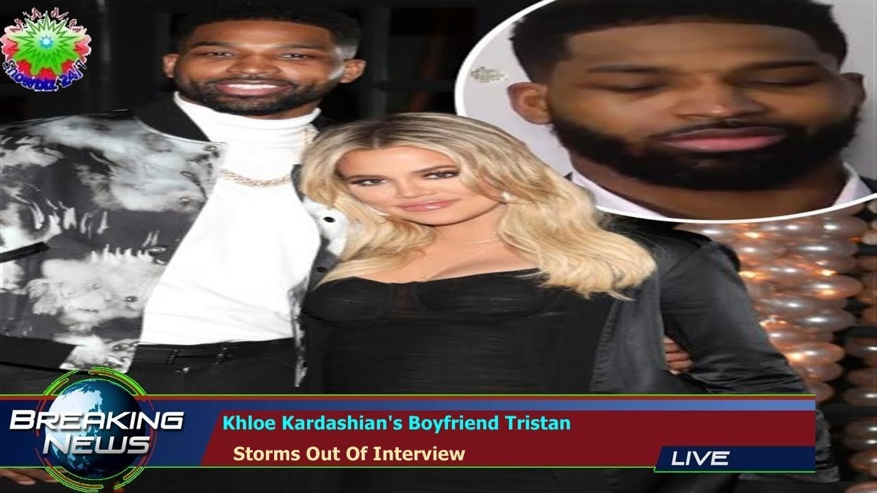 Khloe Kardashian's Boyfriend Tristan Storms Out Of Interview - YouTube