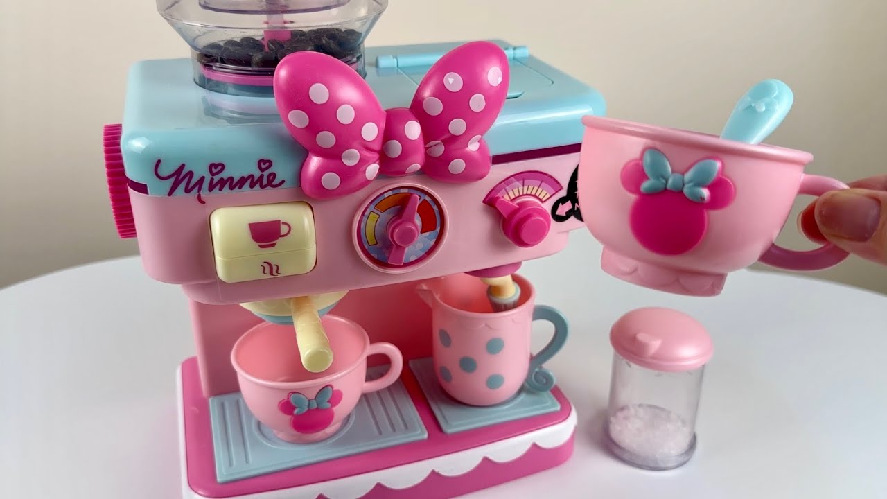 🎀 Adorable Minnie Mouse Barista Play Set ASMR Unboxing! 💕 So Cute ...