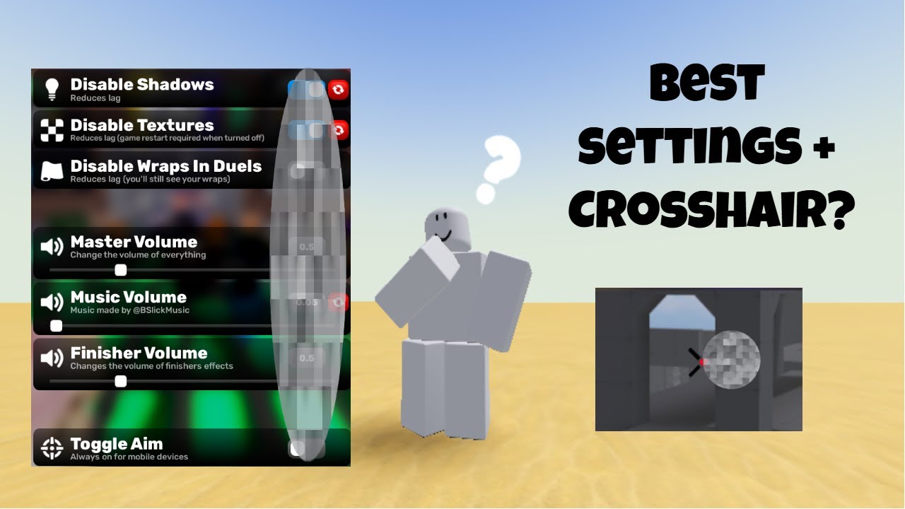 *BEST* crosshair and settings on Roblox Rivals!? - YouTube