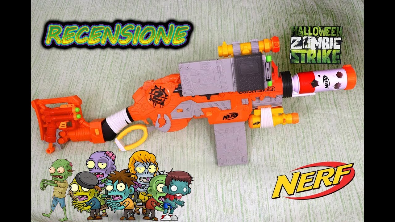 [SPECIALE HALLOWEEN] Recensione Nerf Zombie Strike Scravenger ITA - YouTube