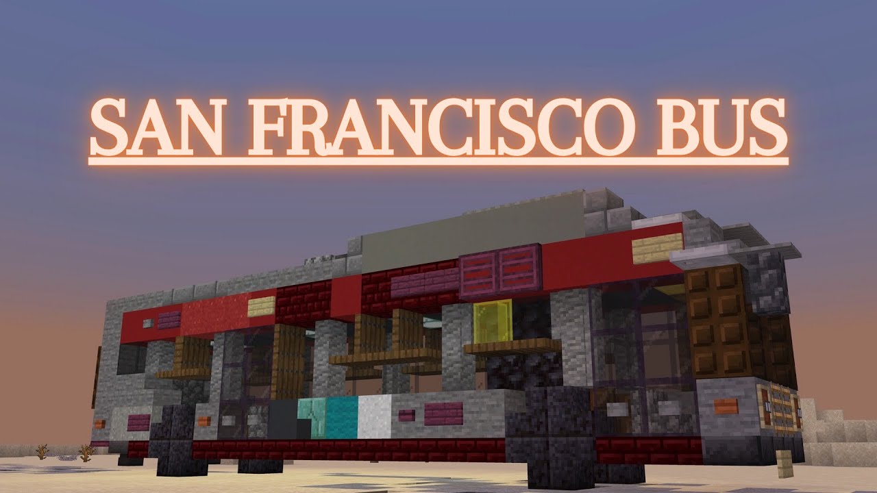 Minecraft: How to build a Bus in Minecraft | Minecraft Bus Tutorial ...