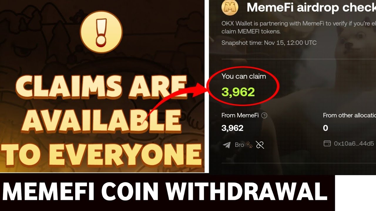 How To Claim MemeFi Coin To OKX And Convert To USDT - YouTube