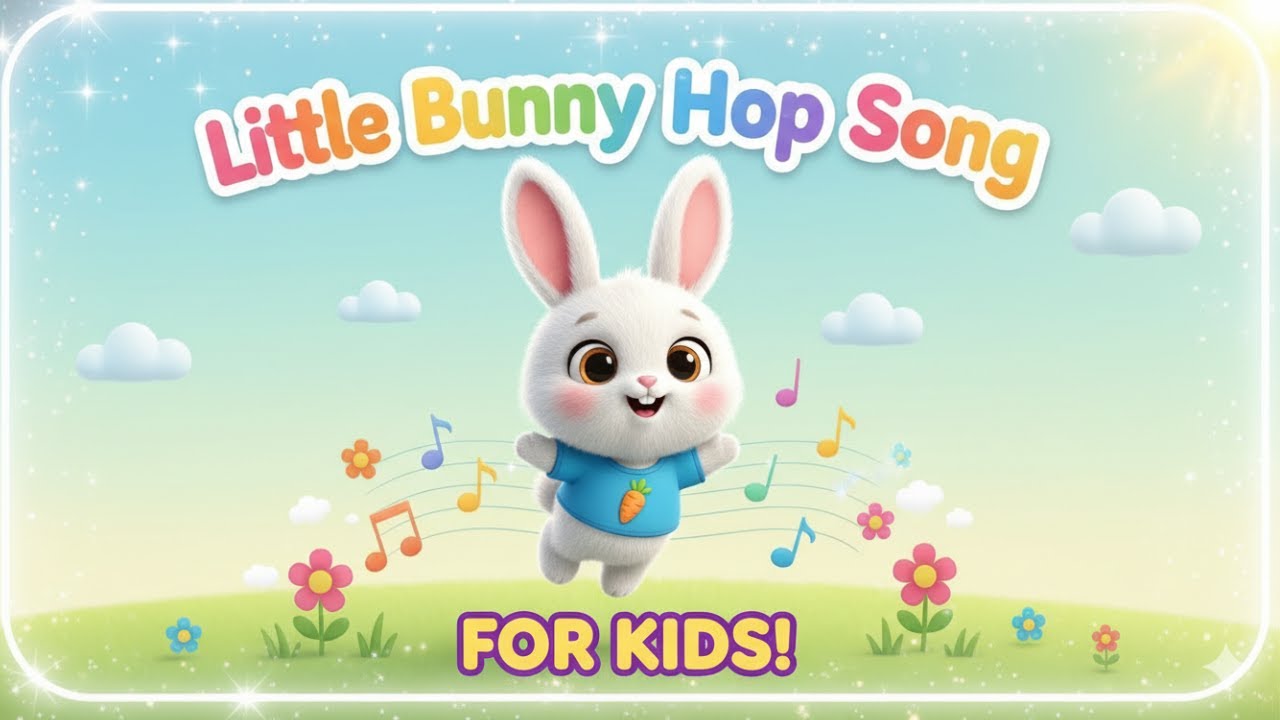 Little Bunny Hop Song - Fun Kids Nursery Rhyme | Kids Learning - AF ...