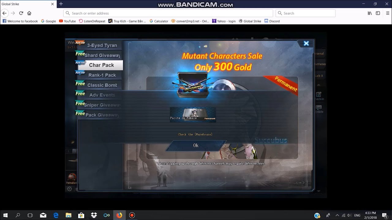 Global Strike | Mutant Char - Succubus Permanent - YouTube