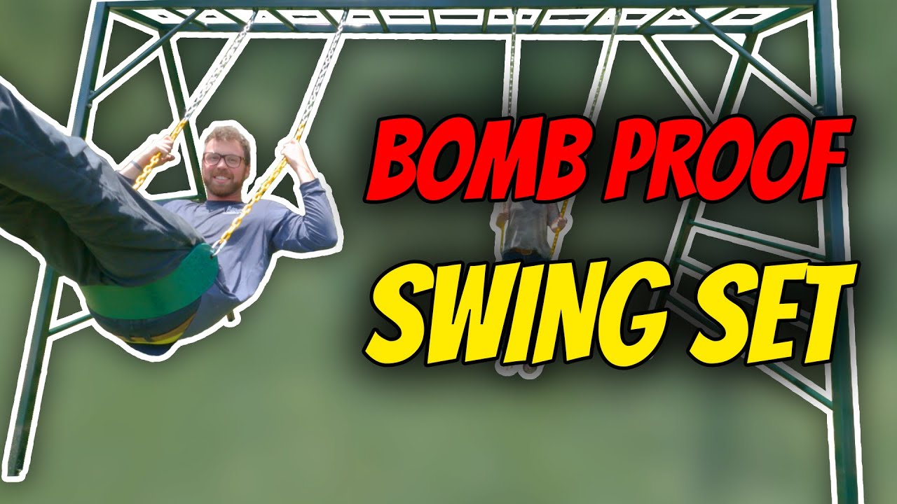 Finishing the OVERBUILT Swing Set - Custom Swing Set Build Pt. 2 ...