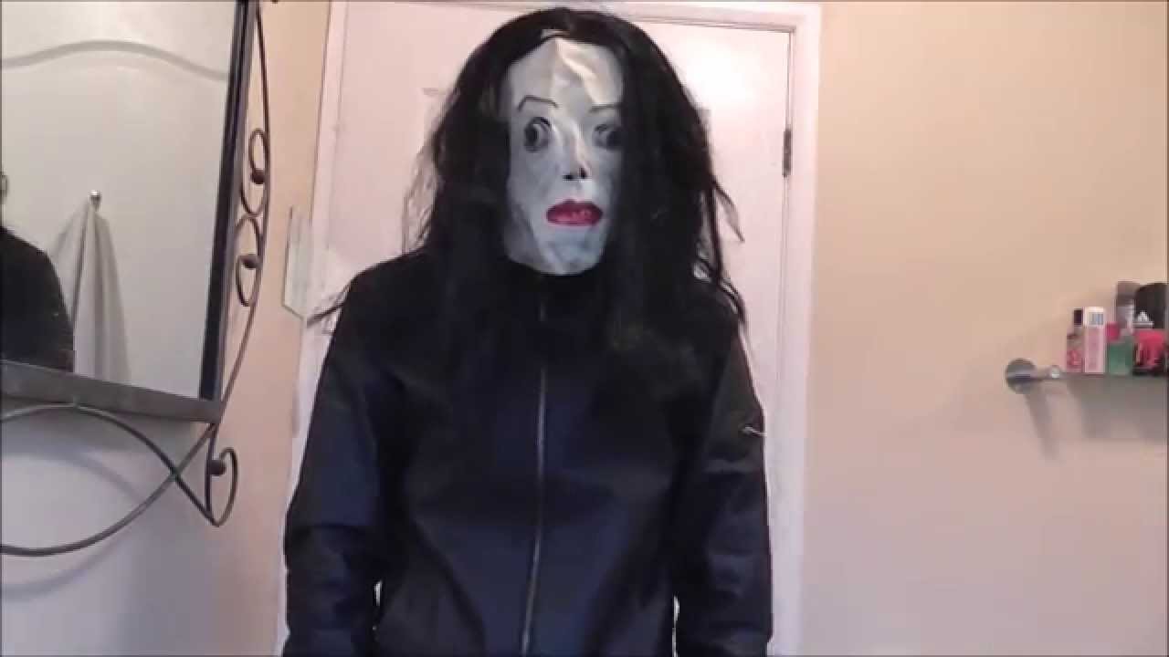 Wearing my Wacko Jacko Mask - YouTube