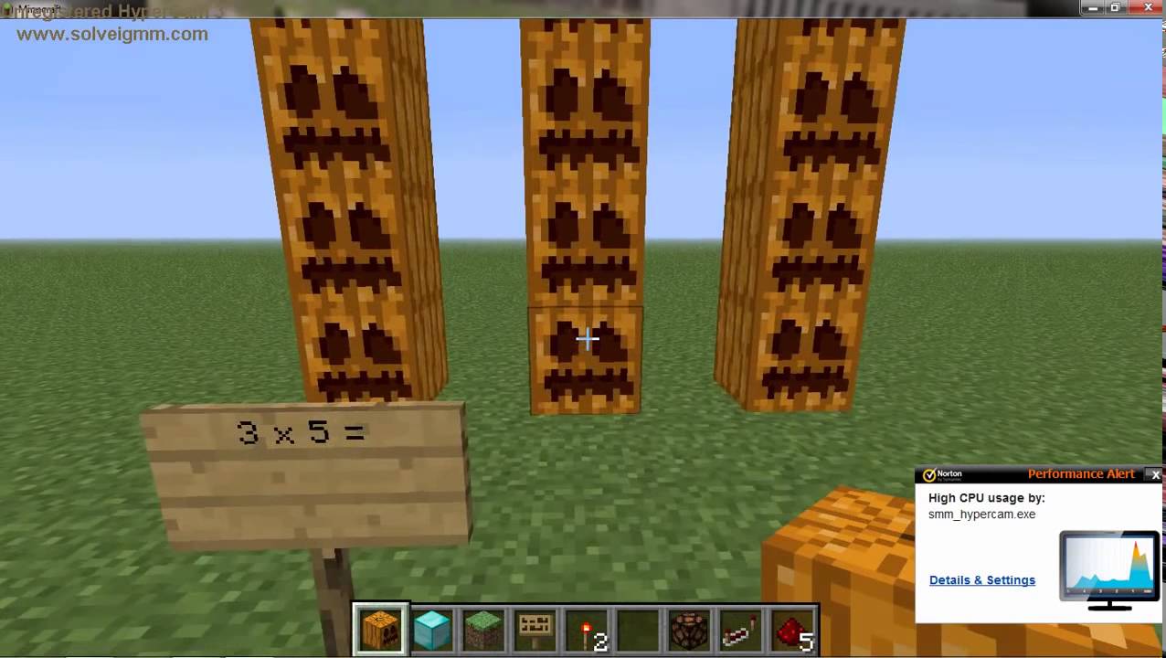 Minecraft MULTIPLICATION ARRAYS - YouTube