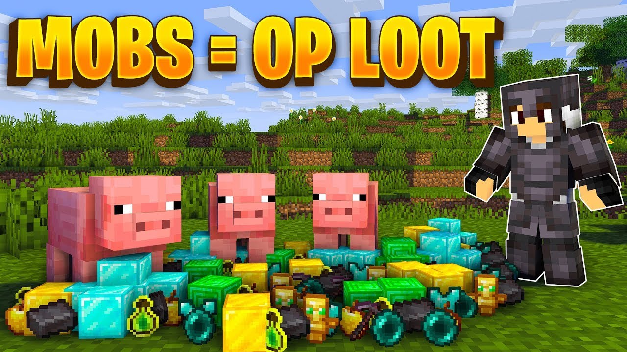 Minecraft but every mob drop op items - YouTube