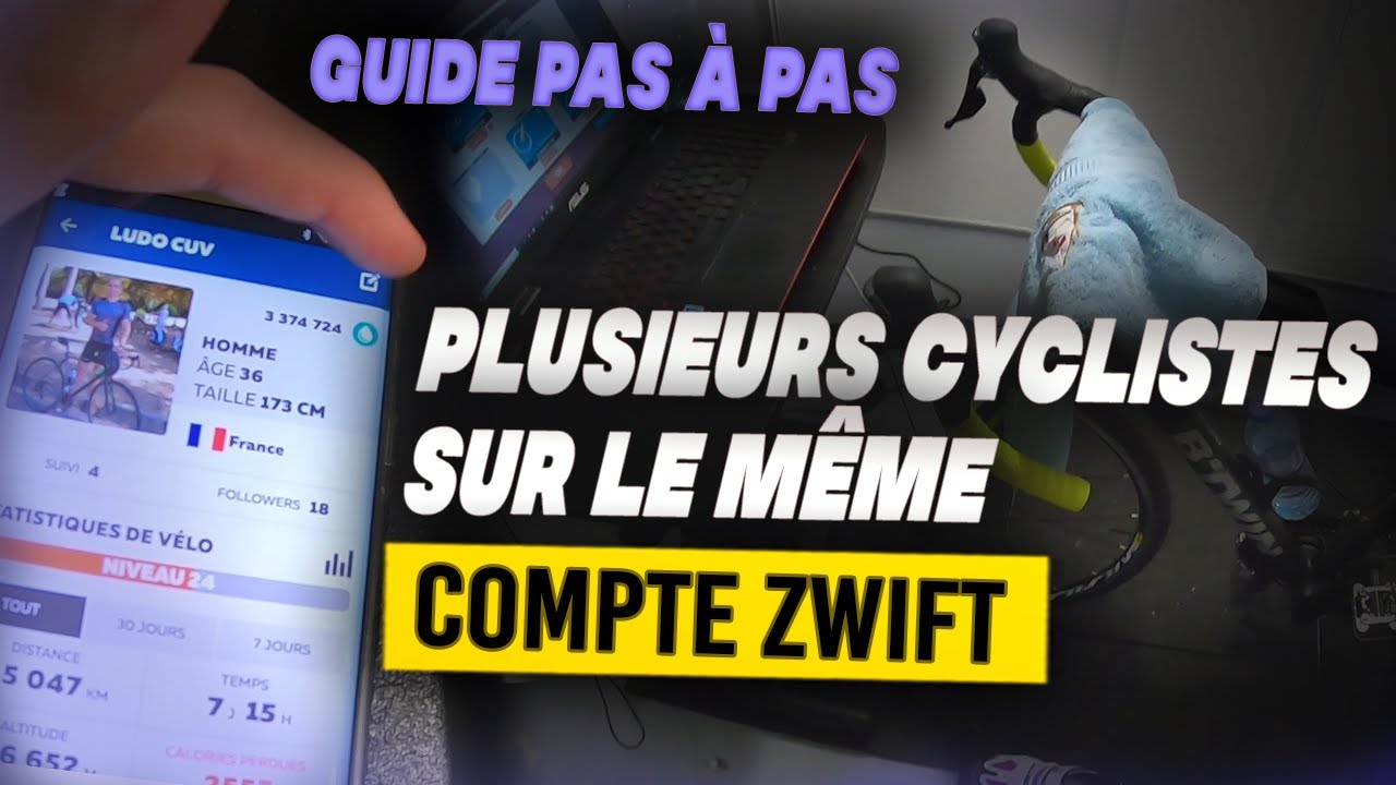 Utiliser le même compte Zwift entre plusieurs cyclistes 🤔 - YouTube