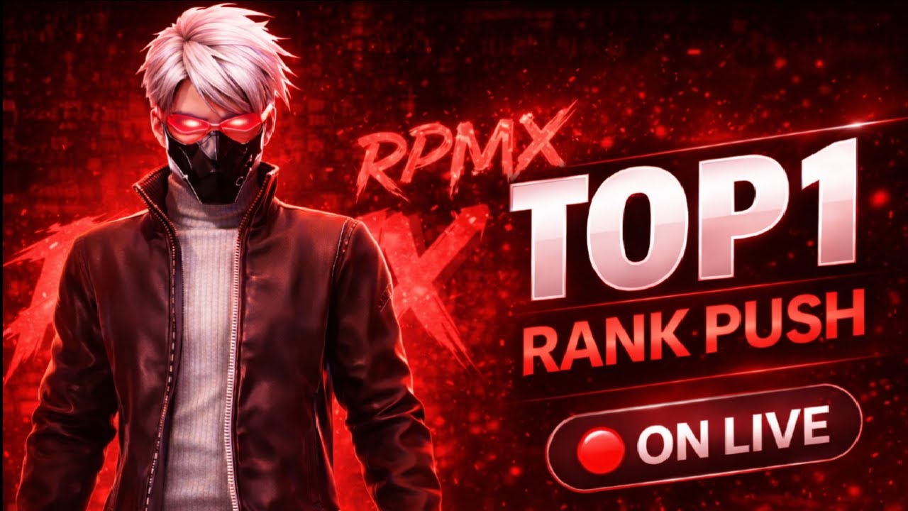 ⚡ GRANDMASTER TOP 1 PUSH! V Badge Lobby 💎 FF LIVE 🔴 Free Fire LIVE!#ff ...