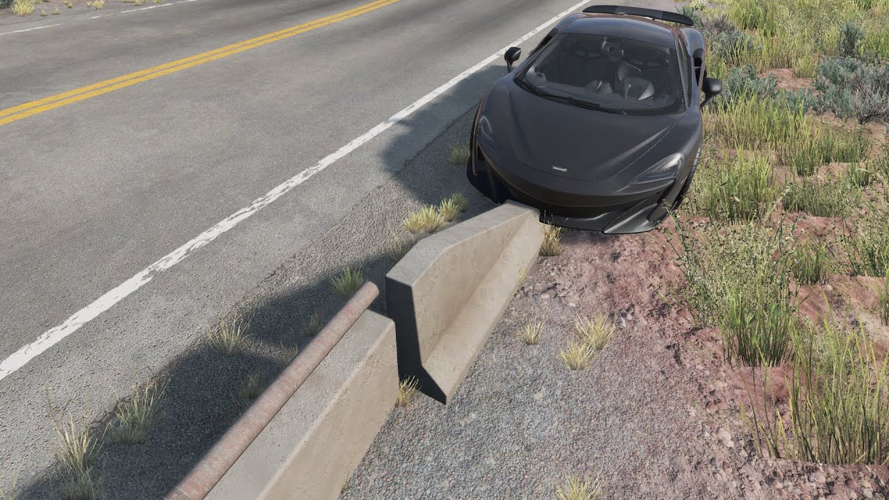 Cars vs Guardrail - BeamNG.Drive #27 - YouTube