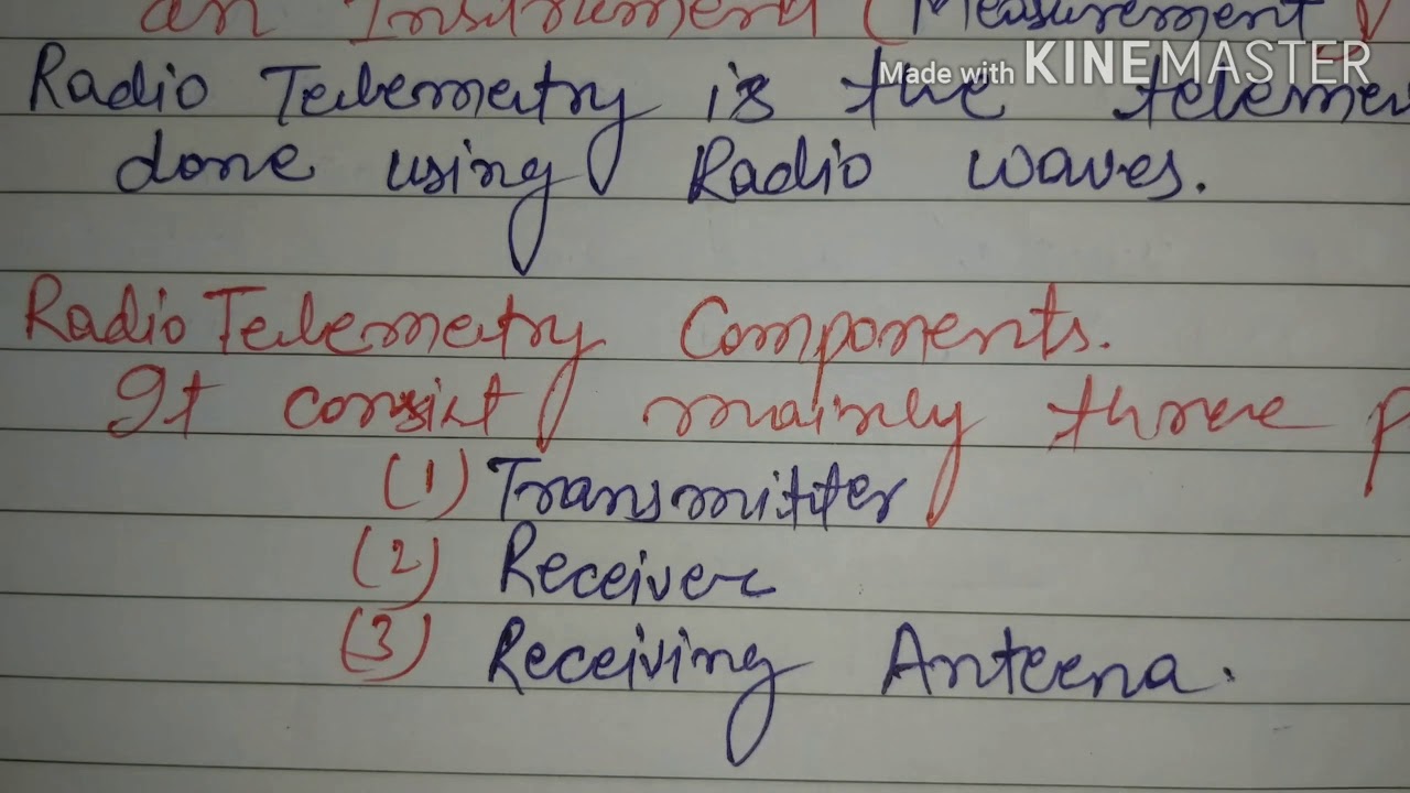 Radio Telemetry in Communication System - YouTube