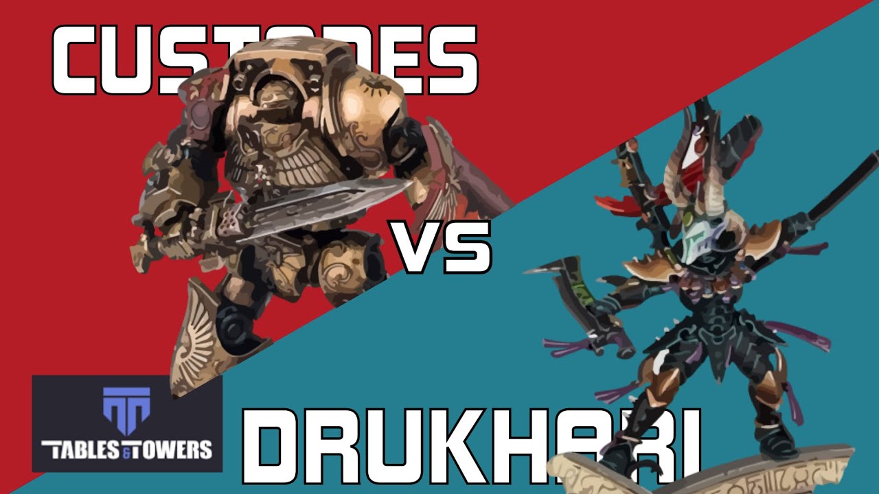 Custodes (Matt Lorah) vs. Drukhari (Anthony Vanella) Flames of Autumn ...