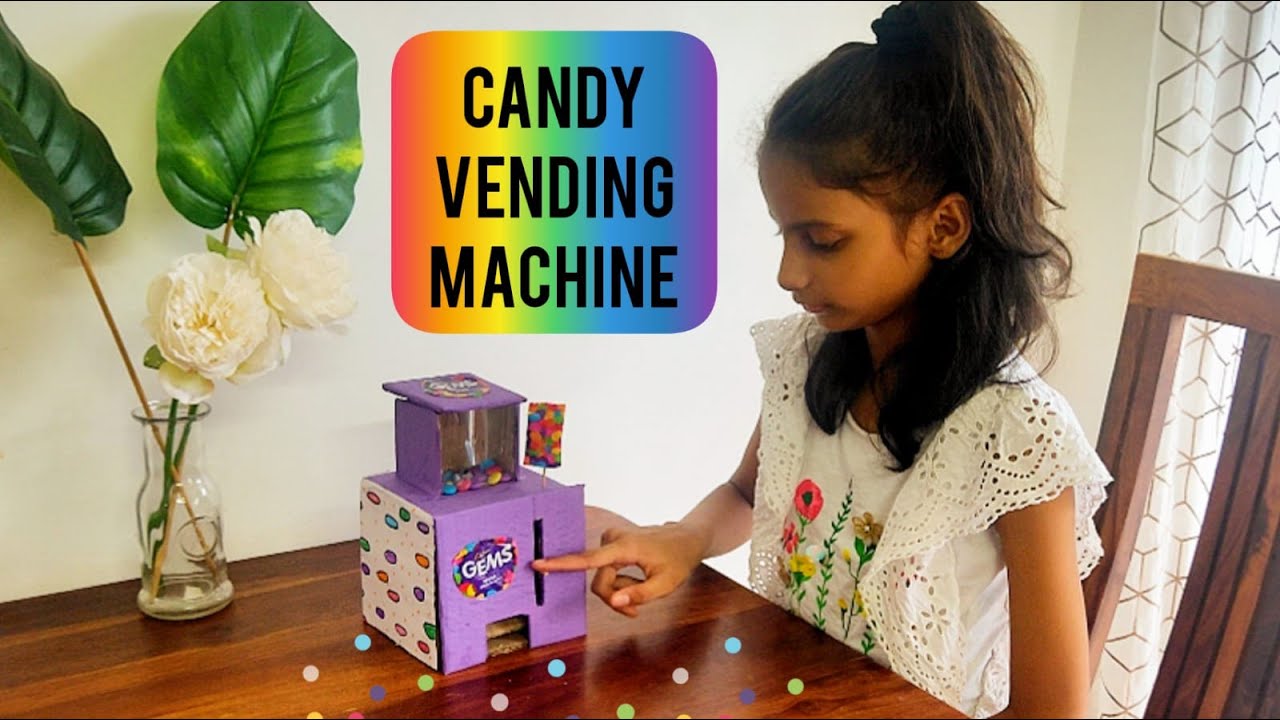 How to make a simple candy vending machine at home - YouTube