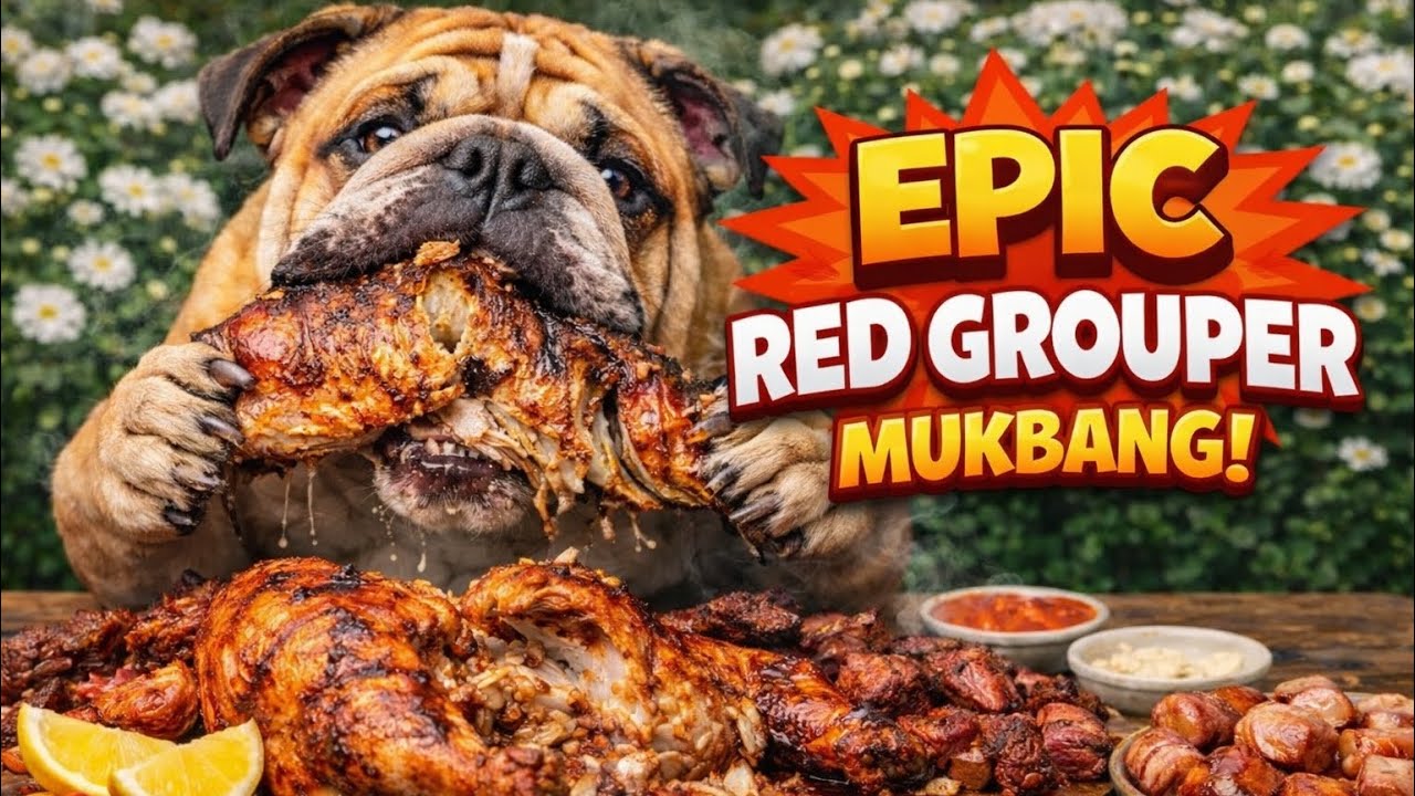 Dogs Eat Grilled Red Snapper | Dog Mukbang - YouTube
