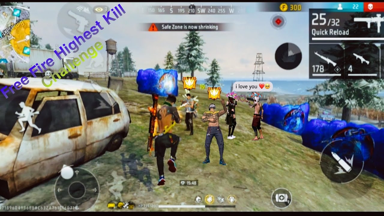 free fire highest Kill Challenge 🎯🎯 || Free Fire challenge || Free Fire ...