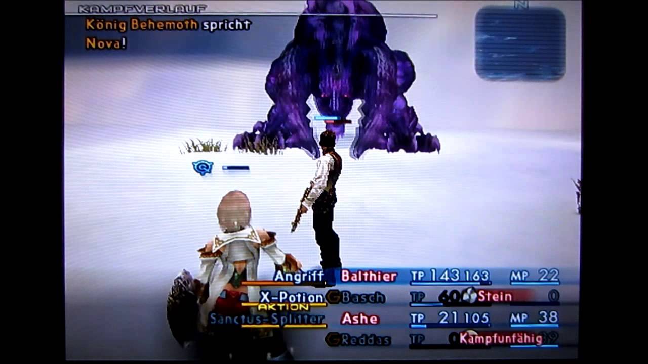 PS2 Final Fantasy XII NLBLLG - Behemoth King (Strategy + Death + Reward ...