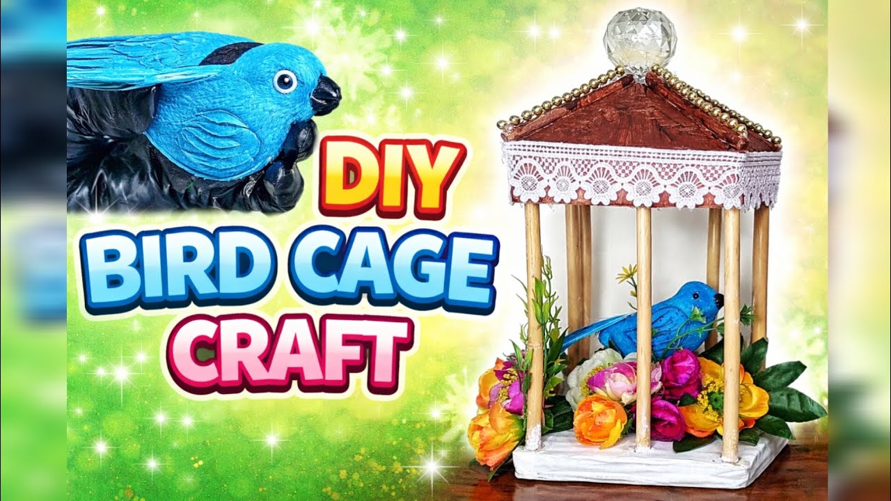 Beautiful Sparrow Deco Cage Craft | Easy Home Decor with Recycled ...