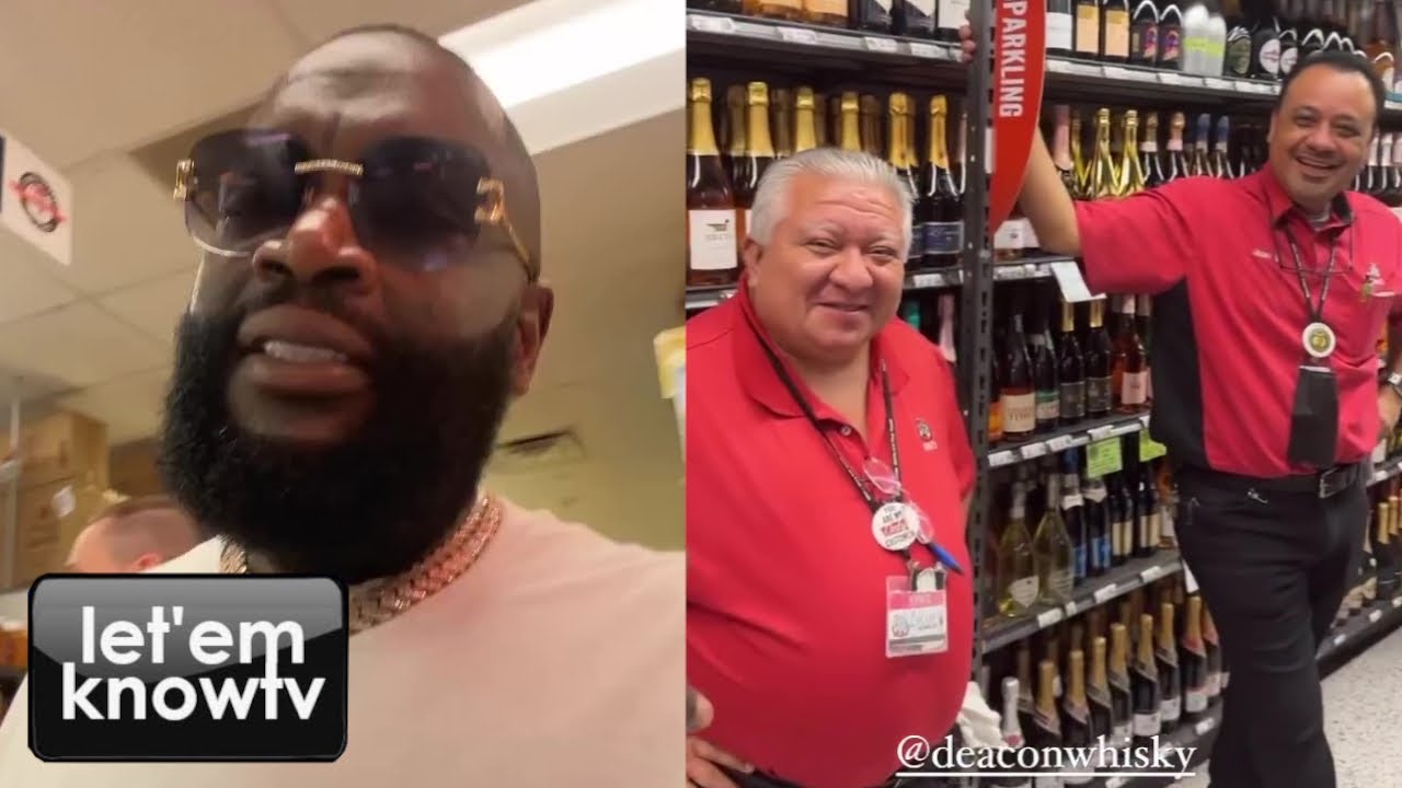 Rick Ross All Iced Out Going From One Liquor Store To Another In ...