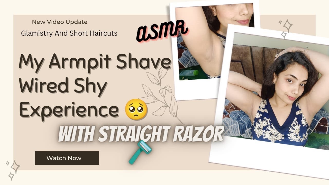 Armpit shaving by straight razor 🪒 #armpit #shaving #razor #smooth # ...