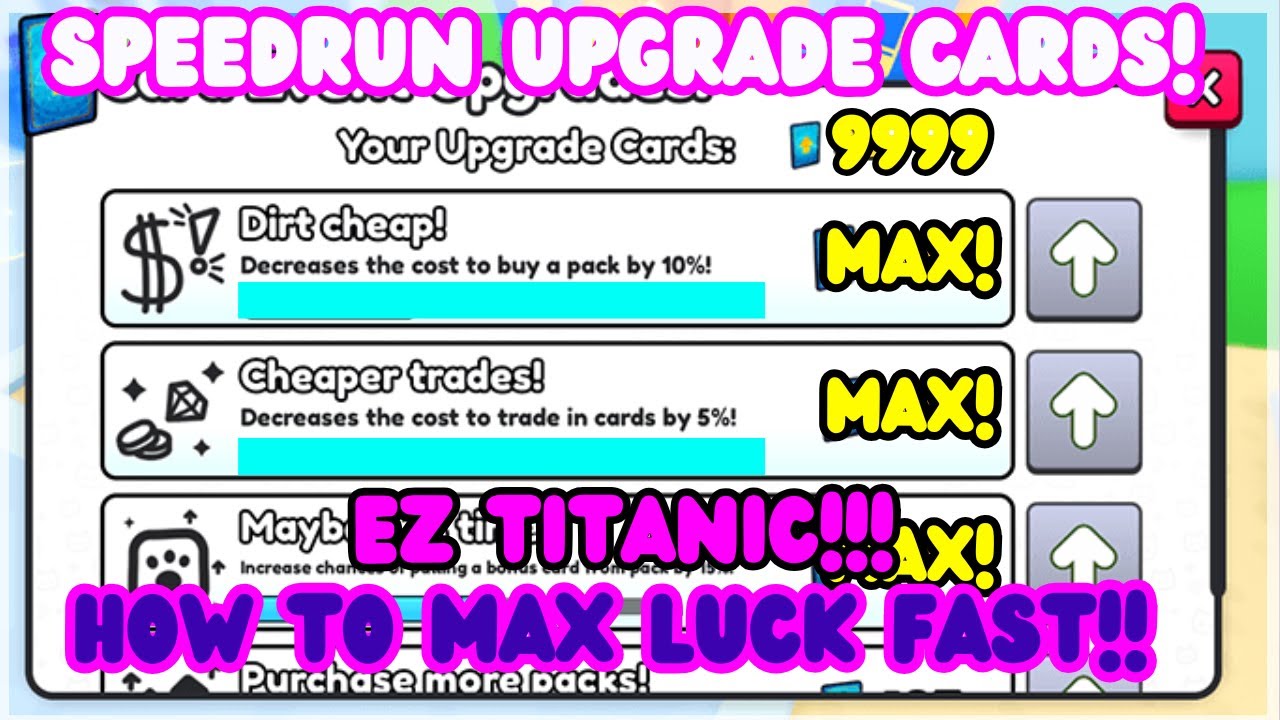 get UPGRADE CARDS FAST!! Pet Simulator 99 Trading Card Event - YouTube