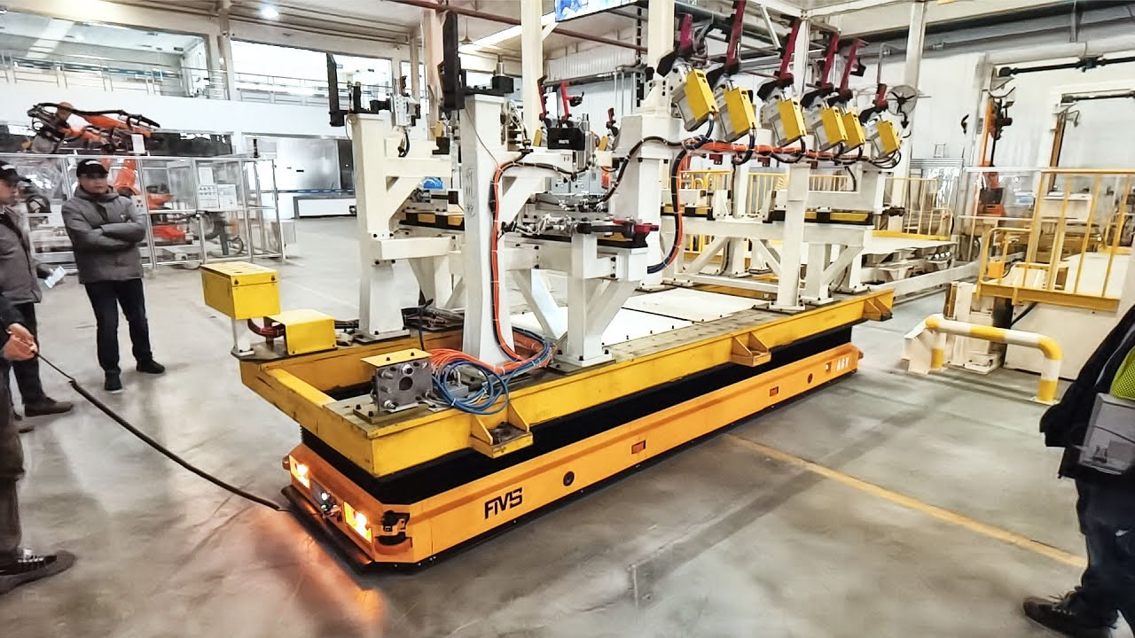 TK AGV CUSTOMIZED: 4T Lifting Laser SLAM Navigation Dual Differential ...