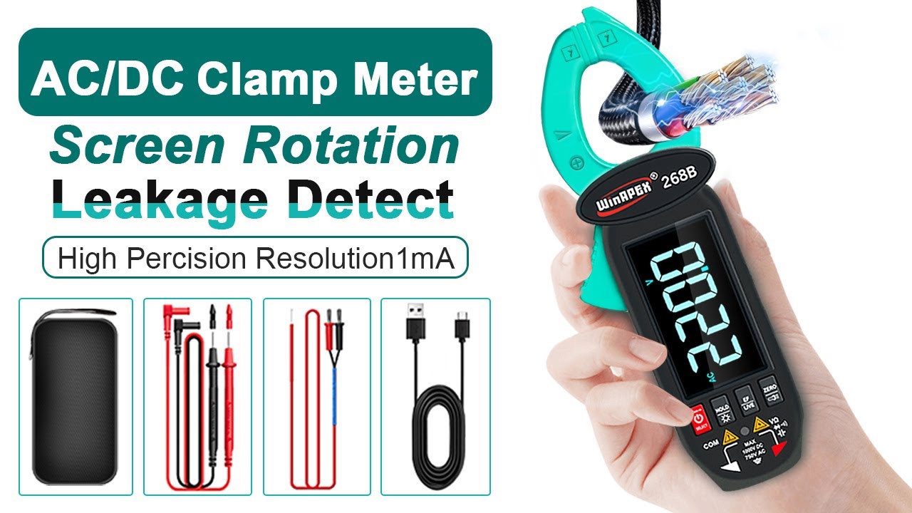 Essential for Electricians! 268B AC/DC High-Precision Clamp Multimeter ...
