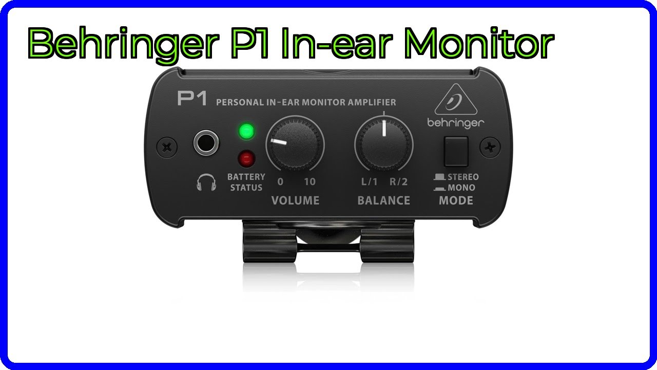 REVIEW (2026): Behringer P1 In-ear Monitor. ESSENTIAL details. - YouTube