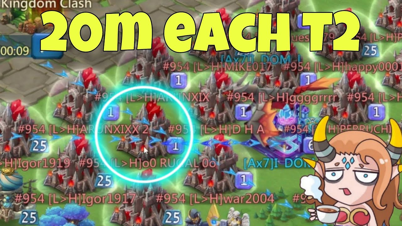 Lords Mobile - BIG COMPS on KVK. 67m troops ONLINE. Fort trap - YouTube