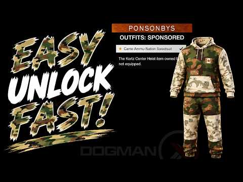 How to Unlock the Camo Ammu Nation Sweatsuit FAST + GTA$1,000,000