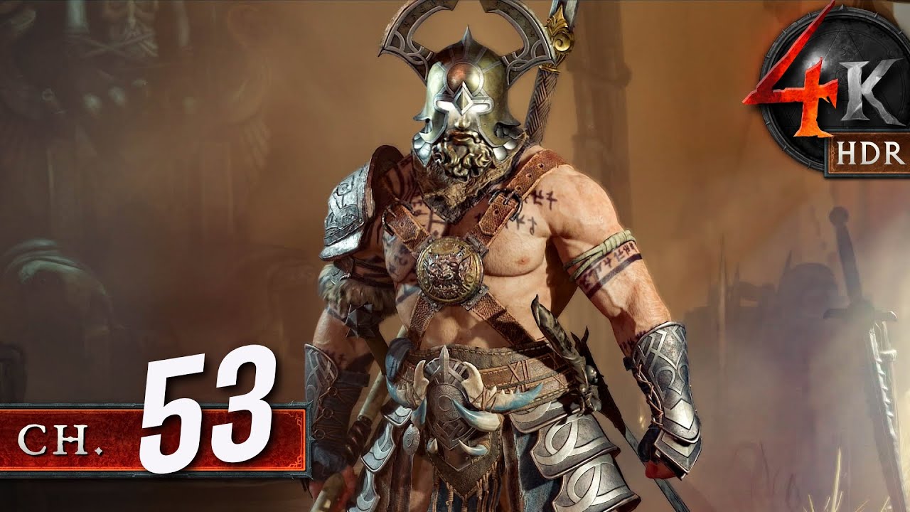 DIABLO 4 - [4K/60fps HDR] (100%, Barbarian, Nightmare, All Collectibles ...