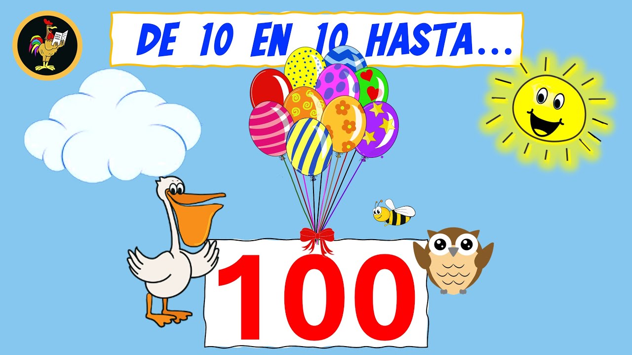 DE 10 EN 10 HASTA 100 🌀 NUMERACIÓN/ SERIE NUMÉRICA DEL 10/ VIDEOS ...