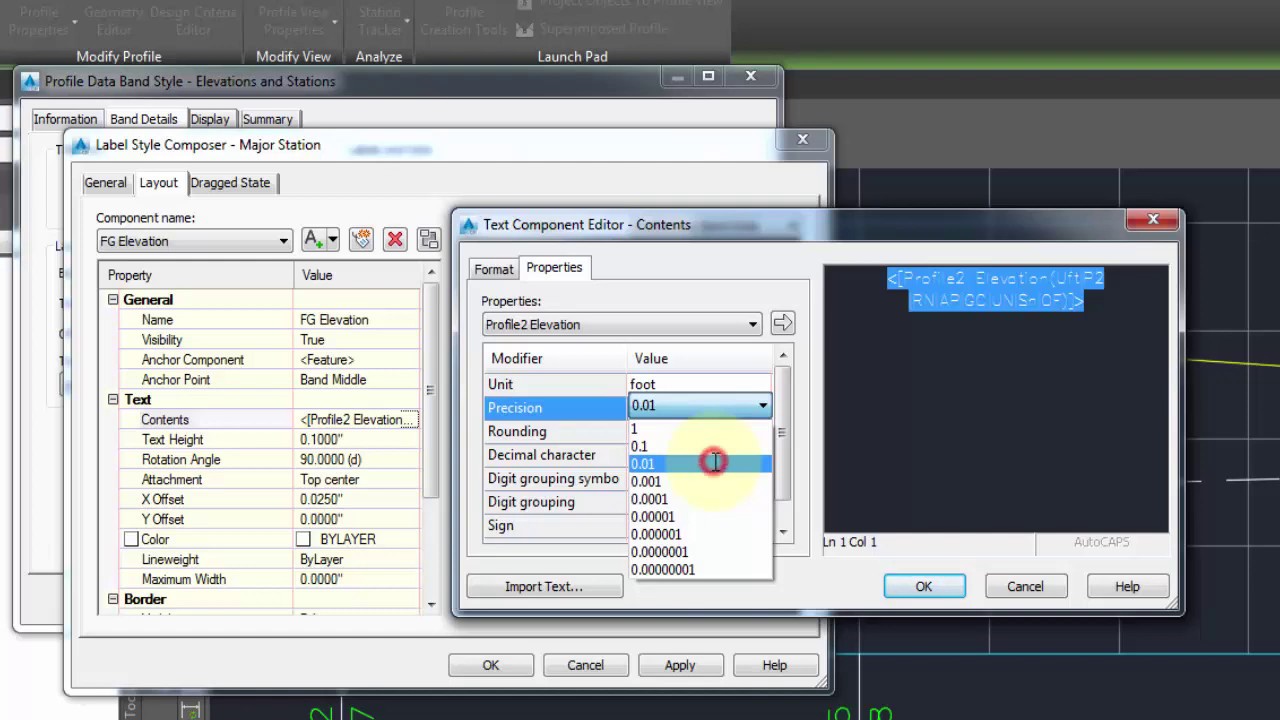 How to Manage the Profile Bands labels (Labeling profile elevations) in ...