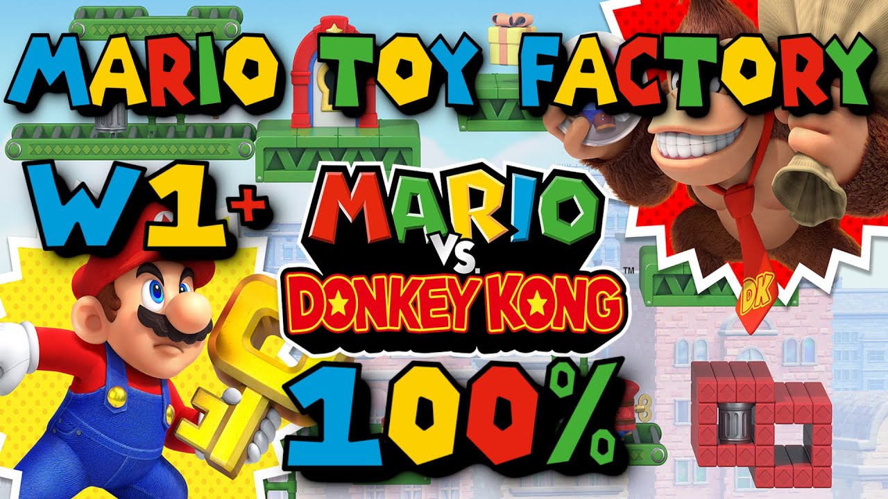 Mario vs. Donkey Kong - W1+ Mario Toy Factory - All Presents/Gifts 100% ...