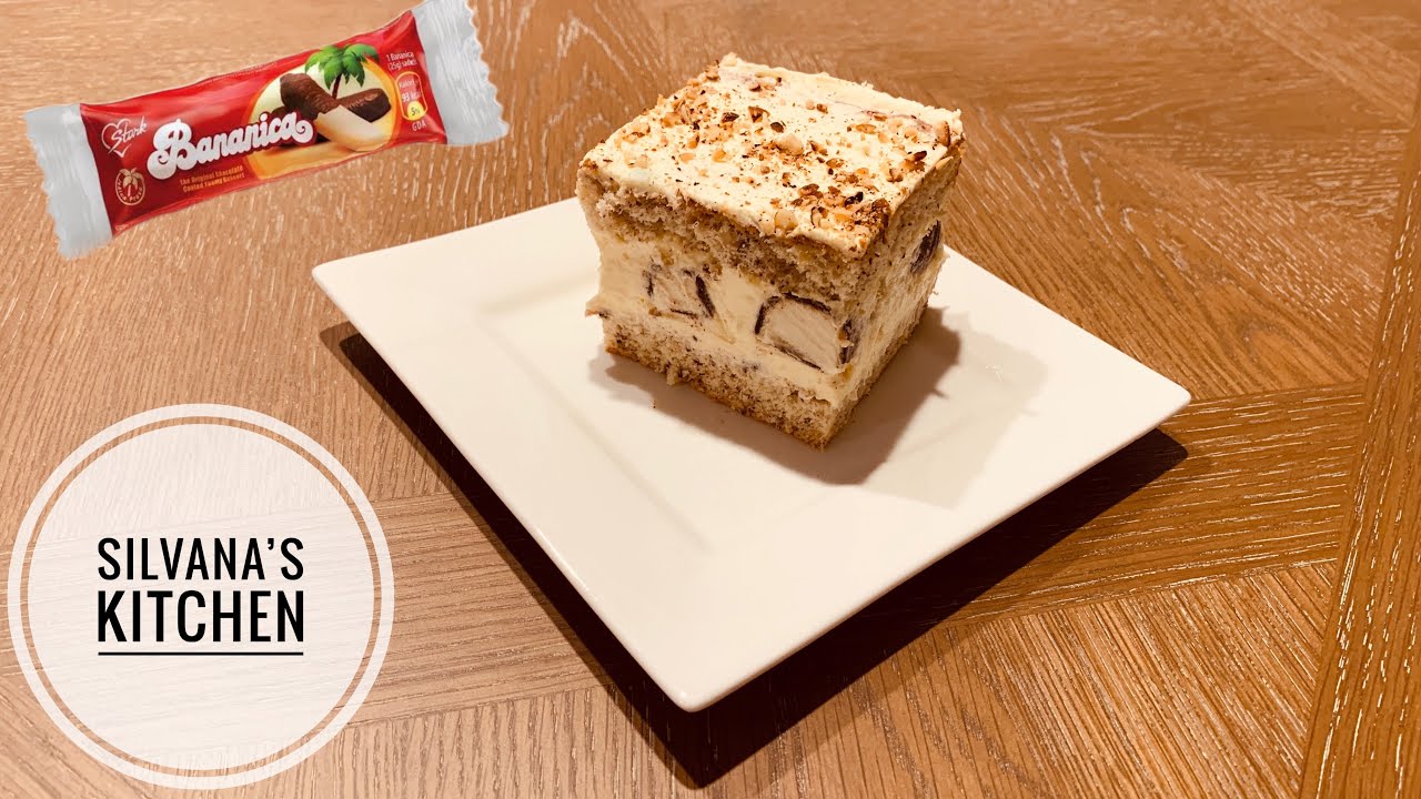 Torta od Krem Banana | Cake with Creamy Bananas - YouTube