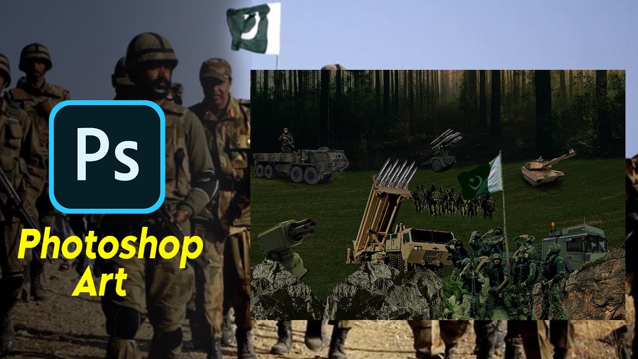 Pakistan Army Photo manipulation | photoshop Art | Photo editing in ...