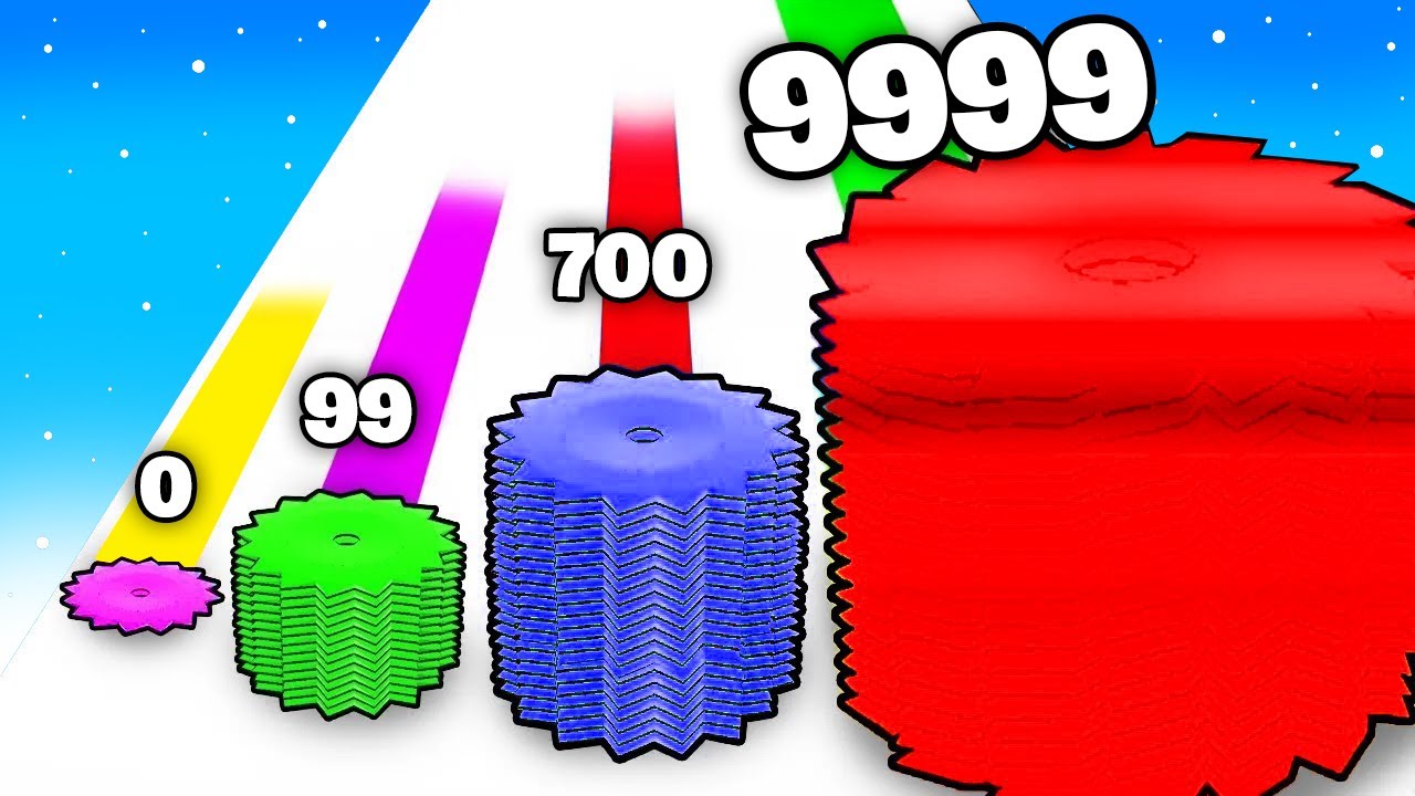 NOOB vs PRO vs HACKER GRINDER! Disc Saw Runner - YouTube