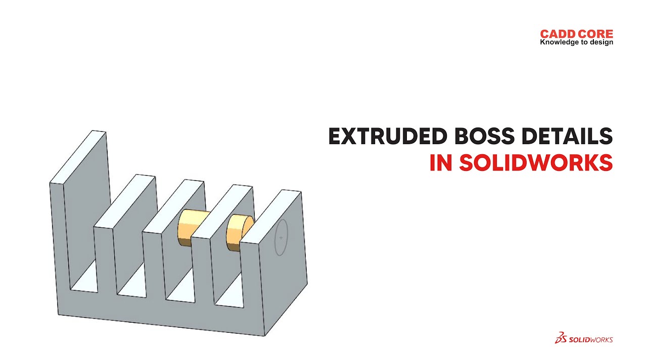 01 Extruded Boss Detail Tutorial SolidWorks - YouTube